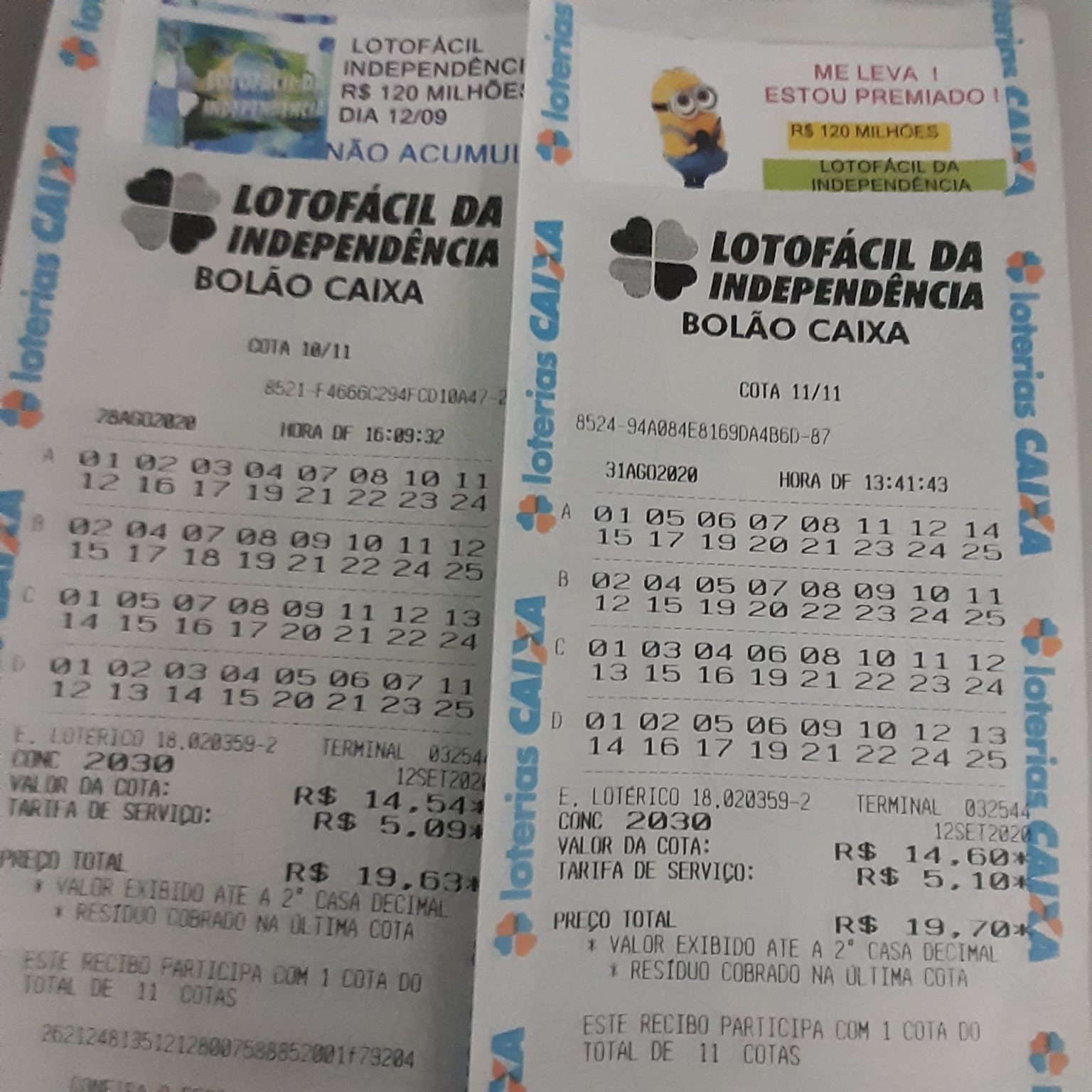 Jogos da Lotofacil de 120 milhões (DEFINITIVO) – Corneta do RW
